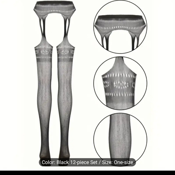 Accessories | New In Package Black Fishnet Tights Thigh Highs Sexy ...